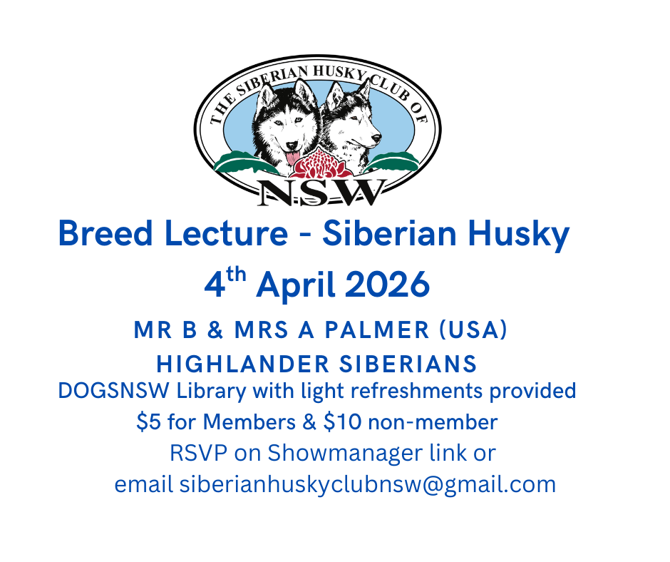 Show Manager - Breed Lecture - By Mr B & Mrs A Palmer (USA) - Sat 04 ...