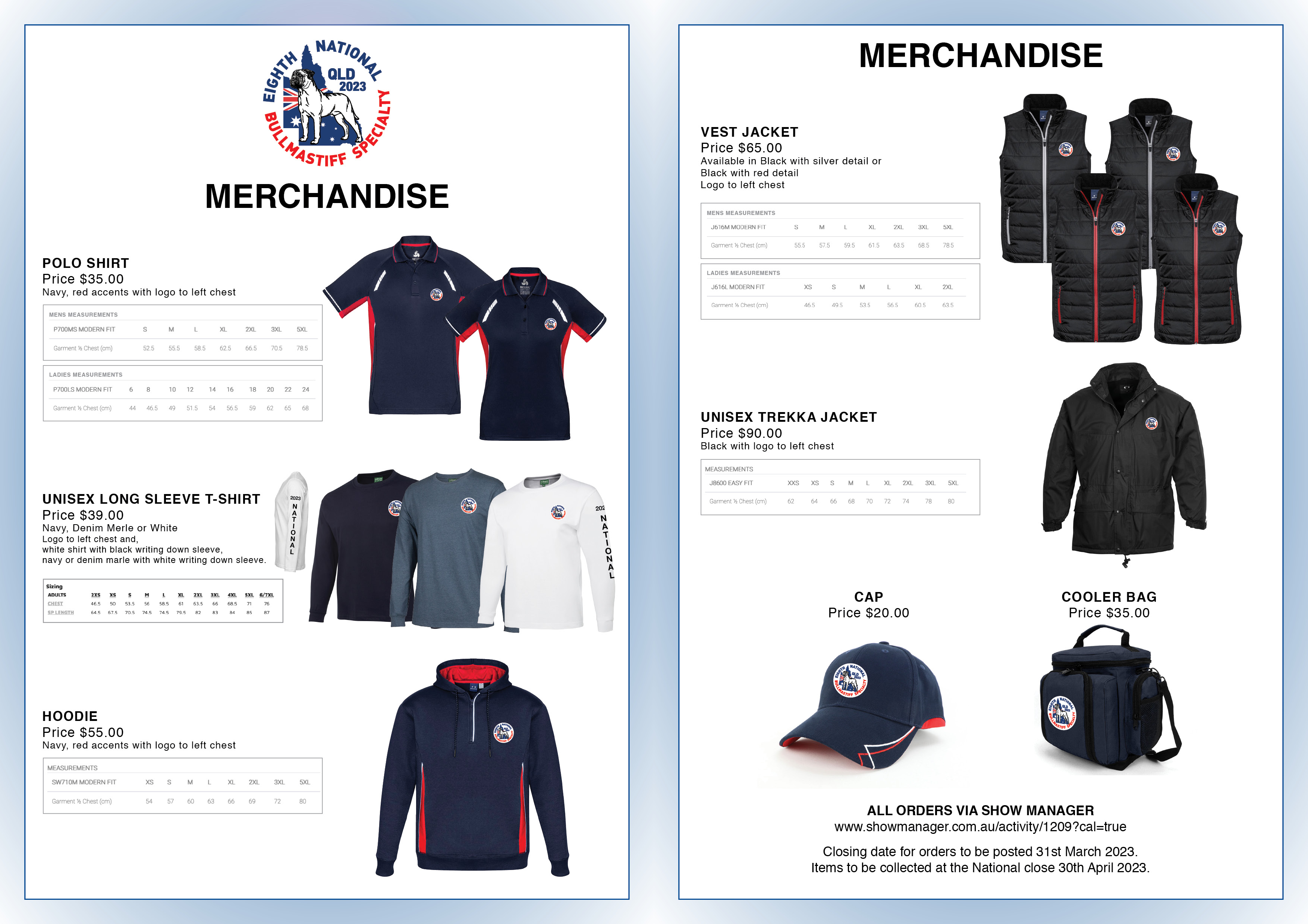 Show Manager - Nationals Merchandise Sale - Sat 20 May 2023 ...