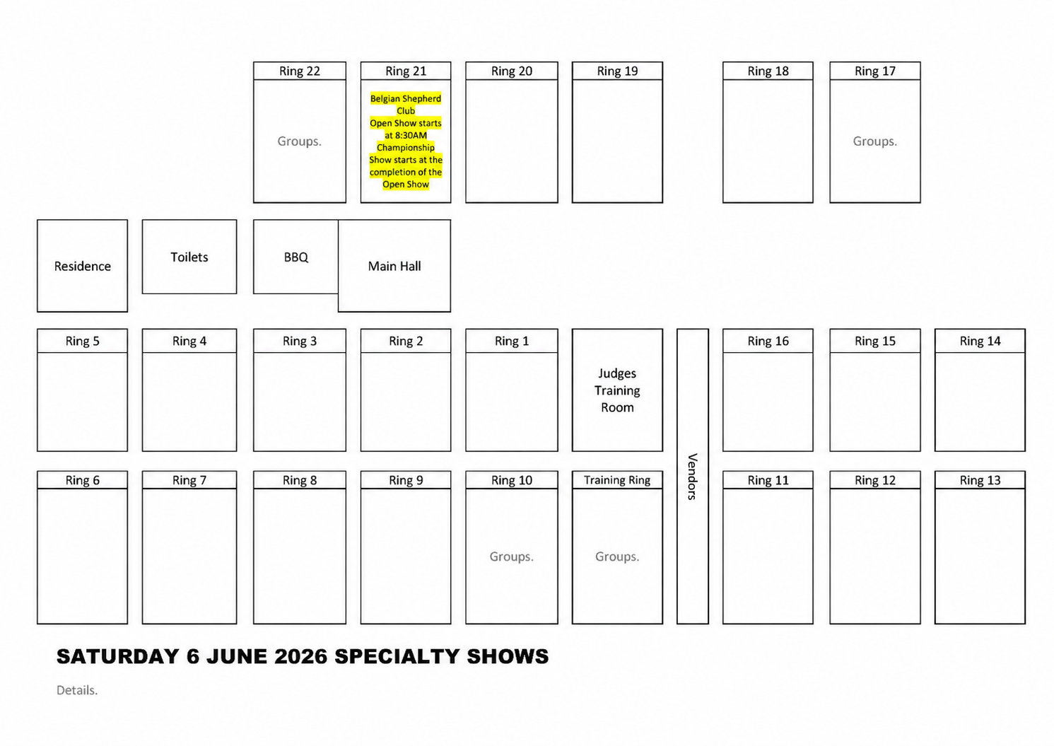 Show Manager - Event Diary
